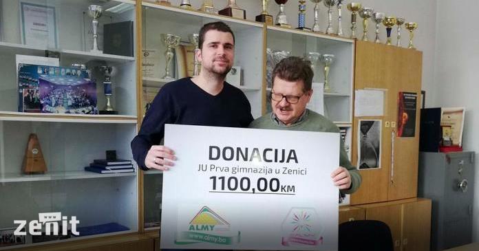 Almy uručio donaciju Prvoj gimnaziji u Zenici - Zenit.ba